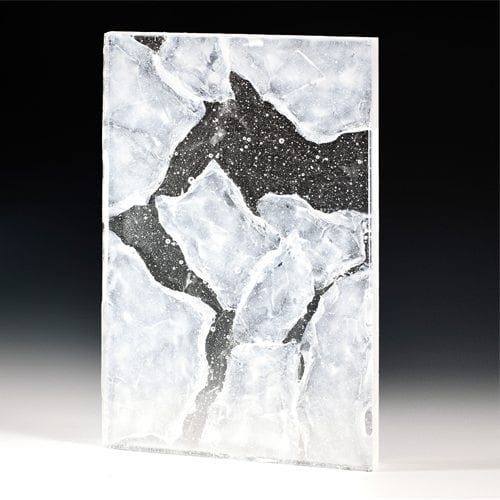 Iceberg Series Textured Glass designed and made by Nathan Allan Glass