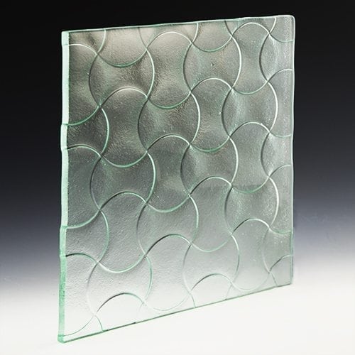 Classic Kiln formed cast glass textures made by Nathan Allan Glass